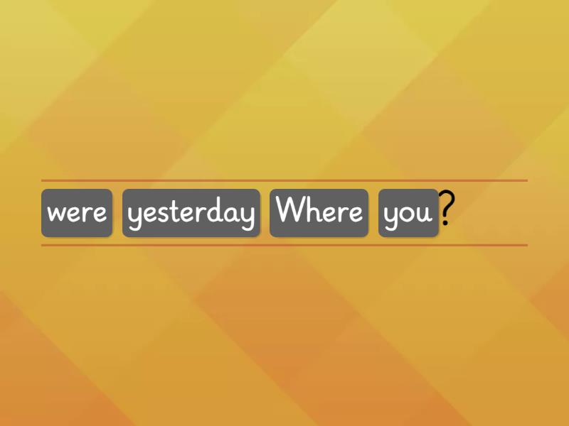 tt3 unit 6 was/were wh-questions - Reordenar