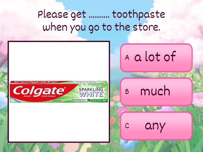 Quantifiers for indefinite quantities & amounts. - Quiz