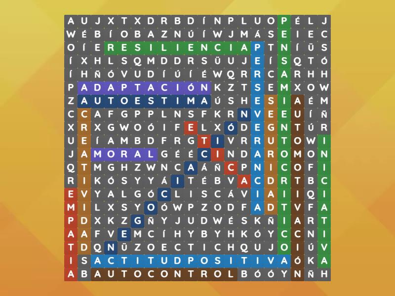 Identificando conceptos - Wordsearch