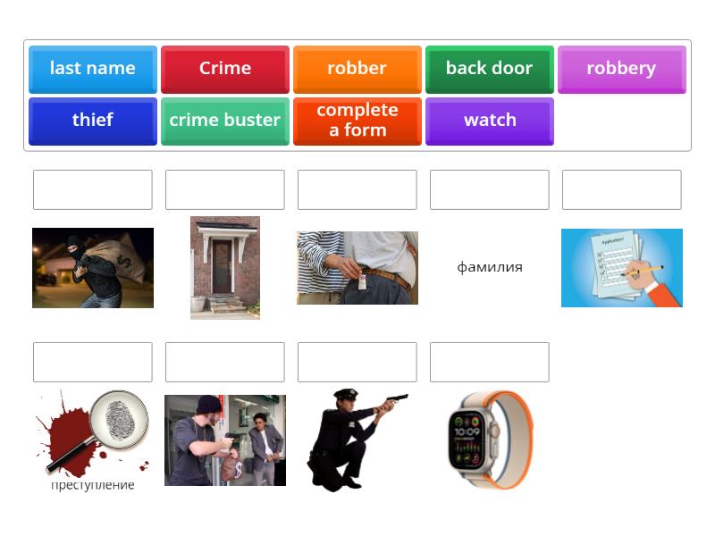 lesson 9 starter - Match up