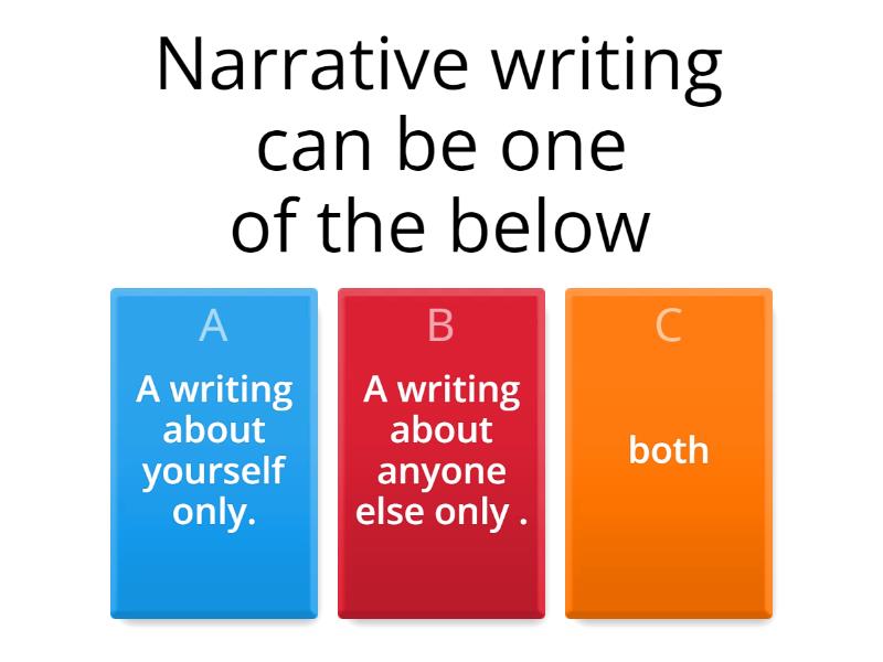 Narrative Writing - Quiz