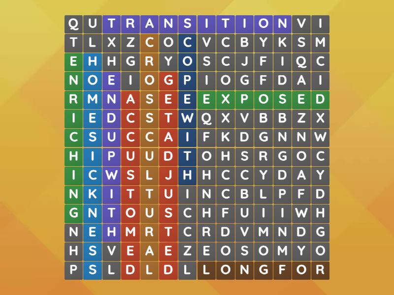 Culture Shock Vocabulary - Wordsearch
