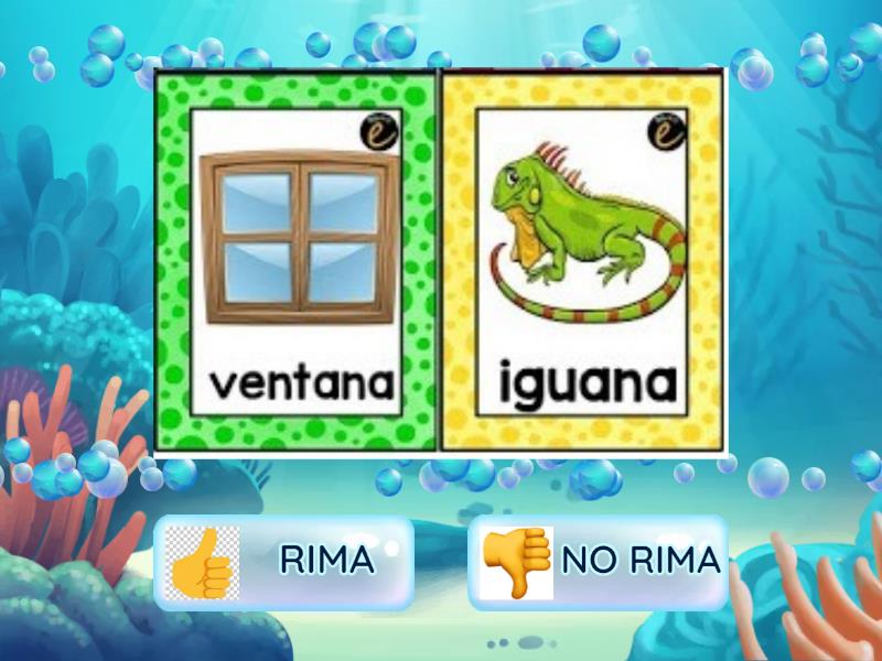 ¿Rima o no rima? kinder - True or false