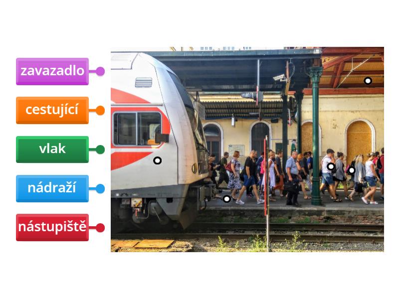 Vlak - Labelled diagram