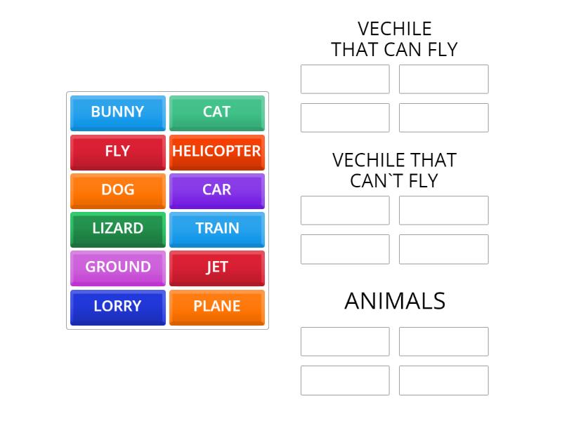 SORT OUT INTO 3 GROUPS - Group sort