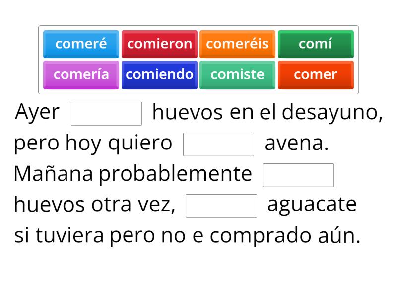 rip coatí - Complete the sentence