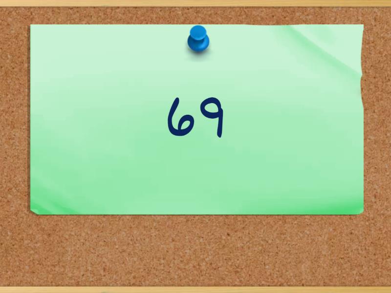 50 t/m 70 - flash-kaarten dubbelzijdig - Flash cards