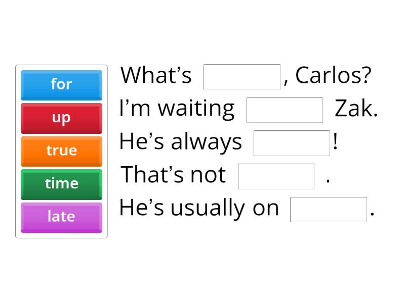 NM2 Unit 5 - Complete the sentence