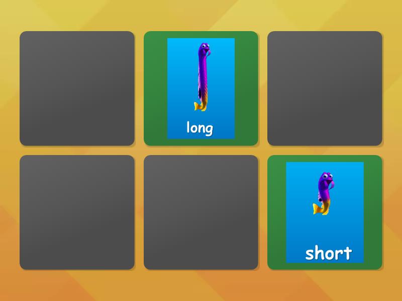 adjectives long/short etc. - Matching pairs