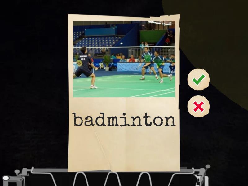 RACKET GAMES - Flash cards