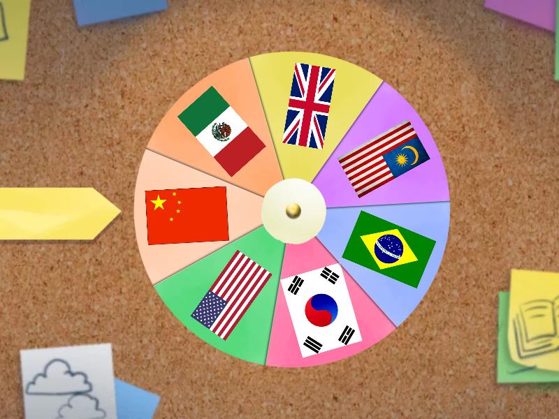 WHEEL OF FLAGS - Random wheel