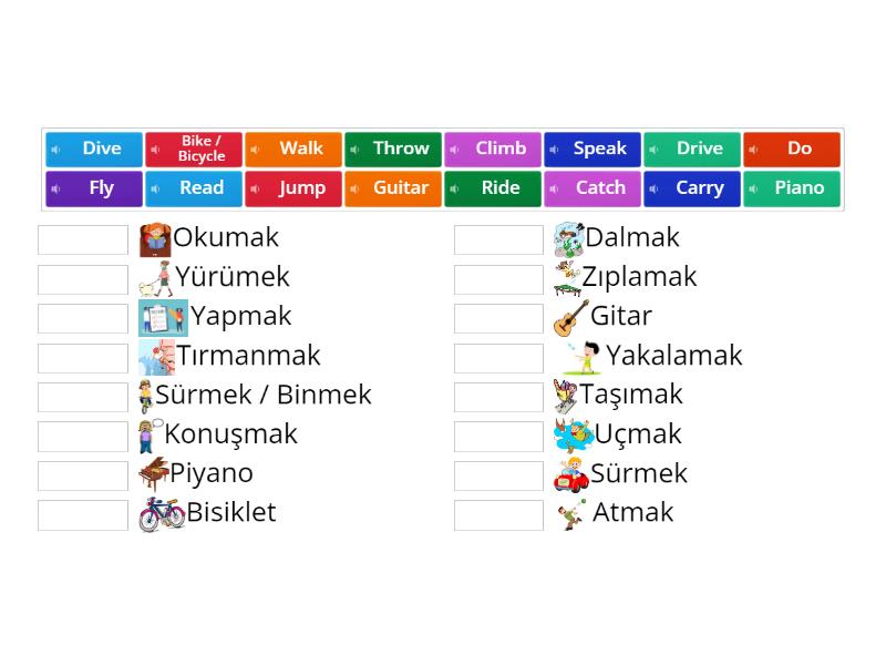 Unit 3: Cartoon Characters - Match up