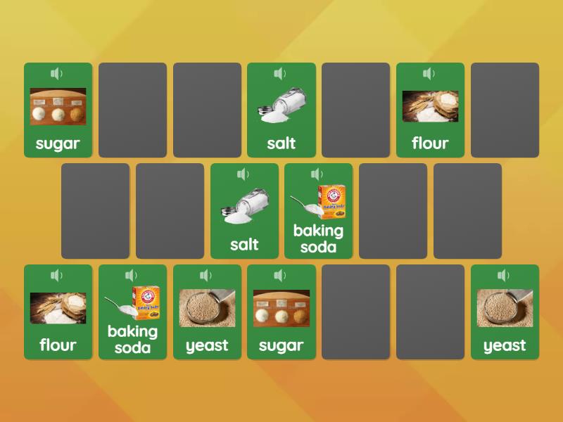 Baking Memory - Matching pairs