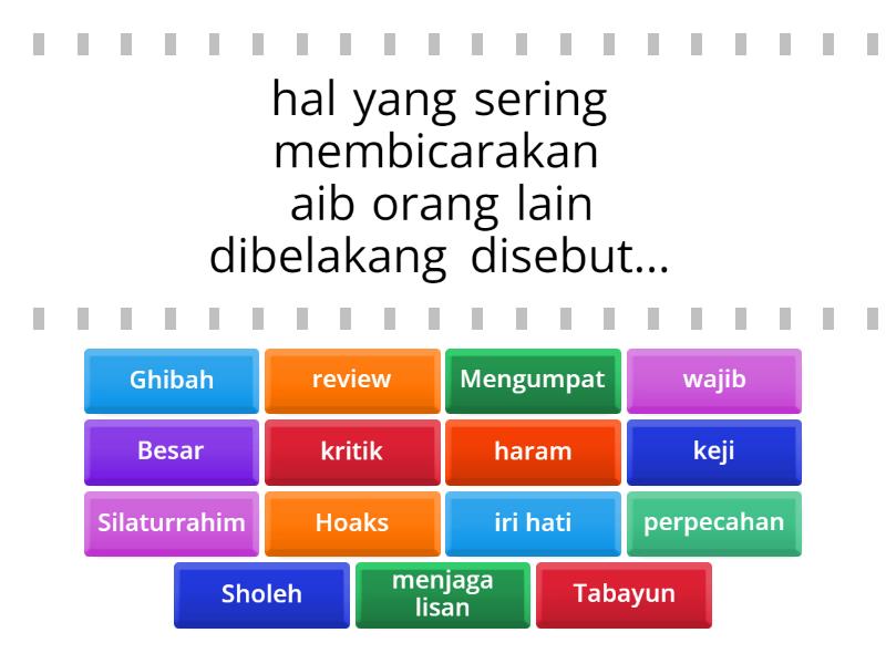 Copy Fotokopi Ghibah dan Tabayun - Find the match