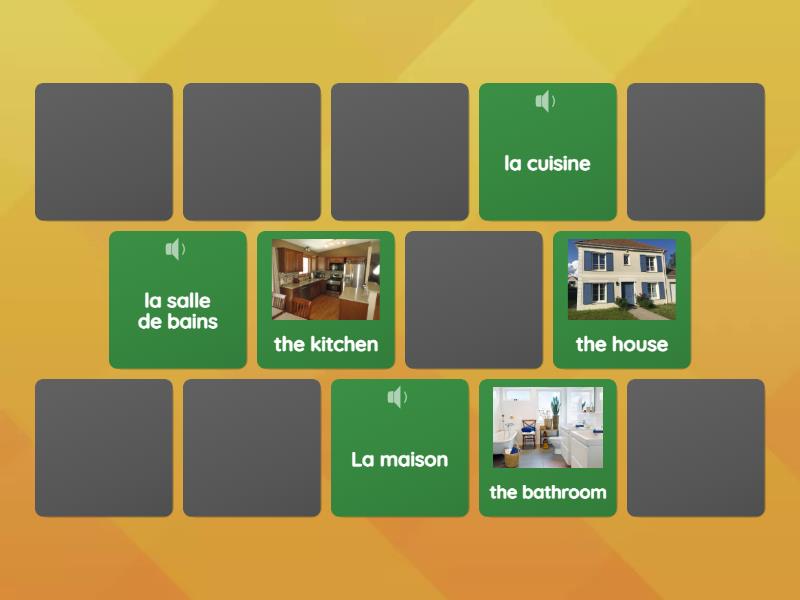 La maison/ - Matching pairs