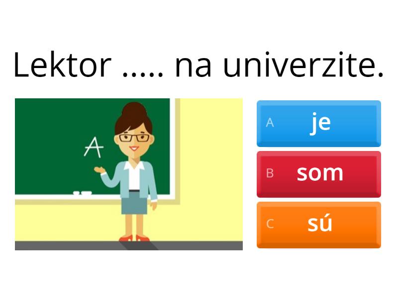1 Sloveso byť - Quiz