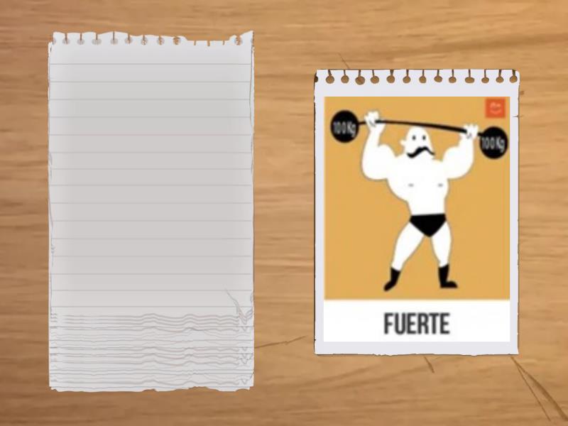 Tarjetas de adjetivos (Grupo 1) ELE - Speaking cards