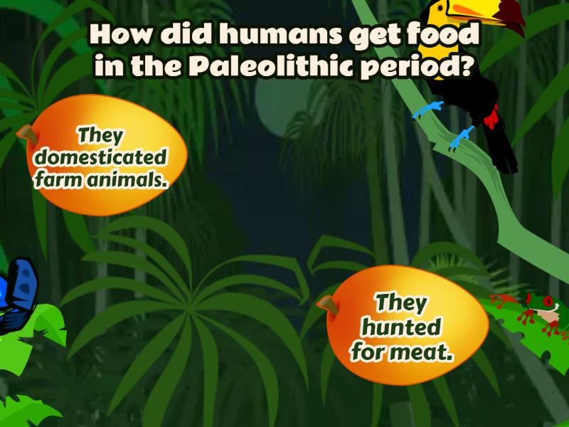 The Paleolithic Period quiz - Flying fruit