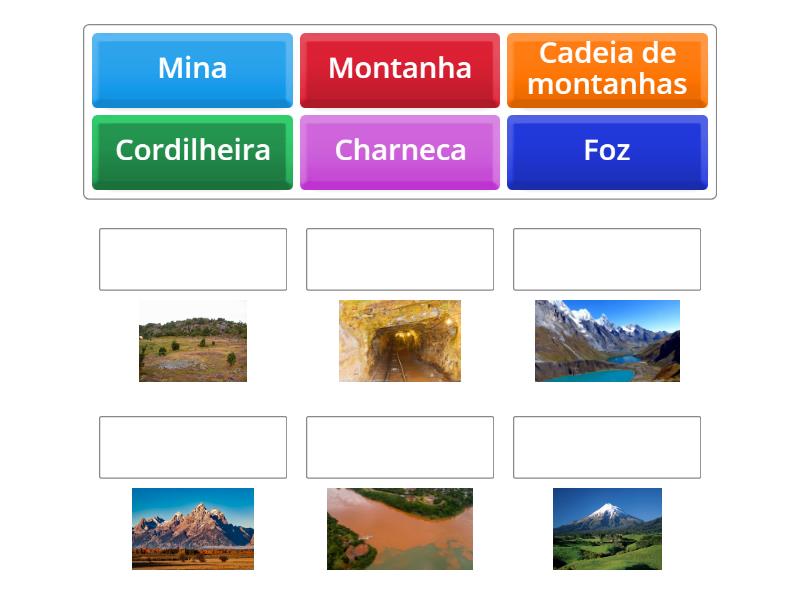 termos geográficos - Match up