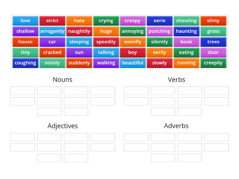 FS Word Types - Group sort