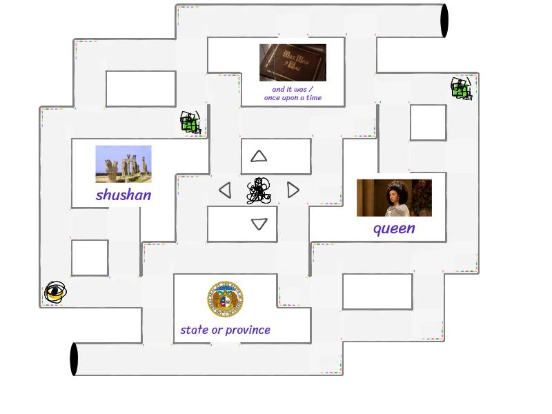 Hebrew for Purim - Maze chase