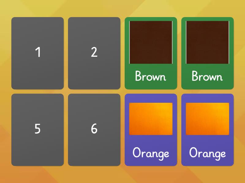 AUTUMN COLORS - Matching pairs
