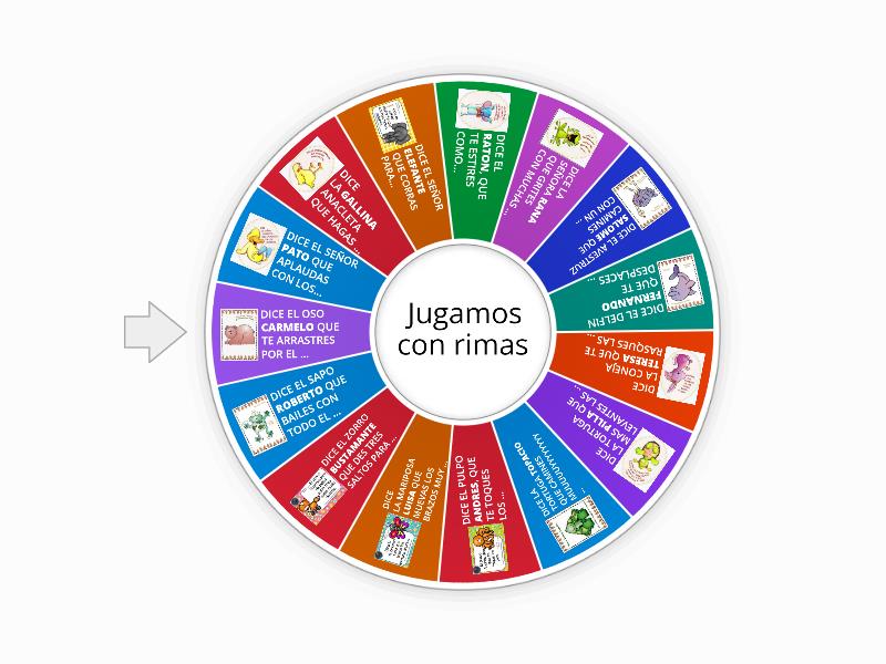 Ruleta con Rimas - Rueda aleatoria