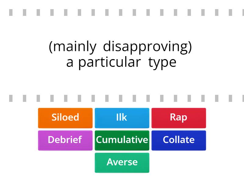 Traditional vs Enterprise Risk Management Vocabulary - Find the match