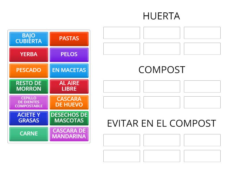 HUERTA Y COMPOST - Group sort