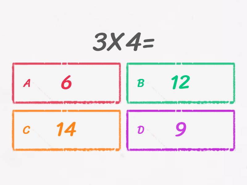 multiplication practice - Quiz