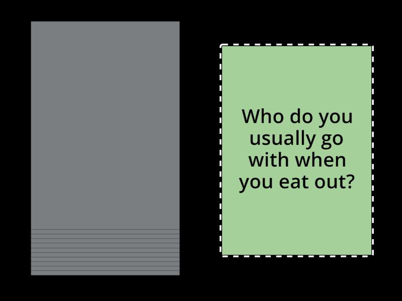 Restaurants - Speaking cards