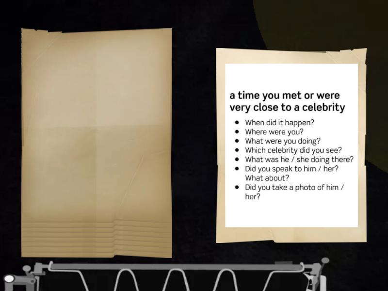 3A Communicative 'Tell me about...' Narrative Tenses - Random cards