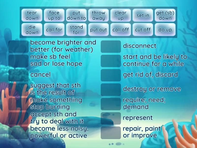 Destination B2 Weather and environment - Match up