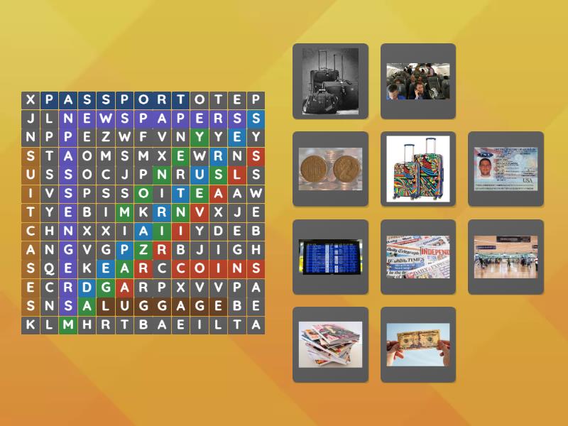 FF4 unit 8 - lesson one - Wordsearch