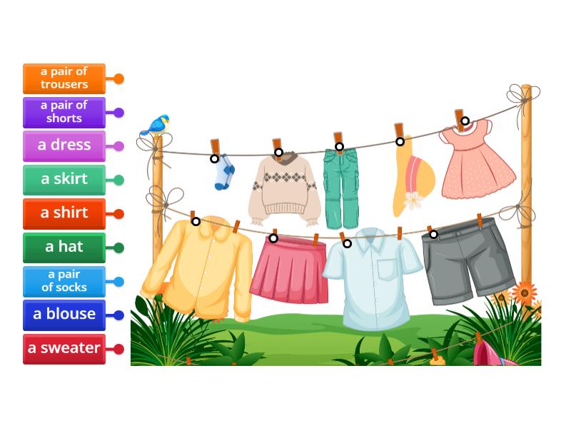 Clothes - Labelled diagram