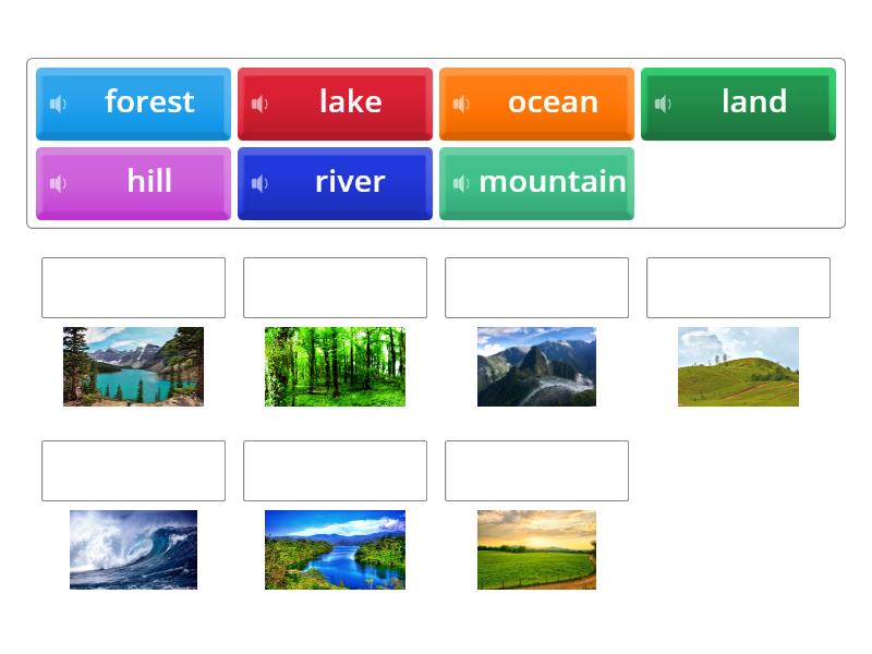 landforms - Match up