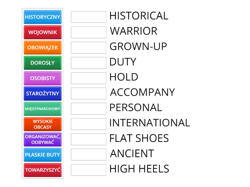 SLOWNICTWO 2 - Match up