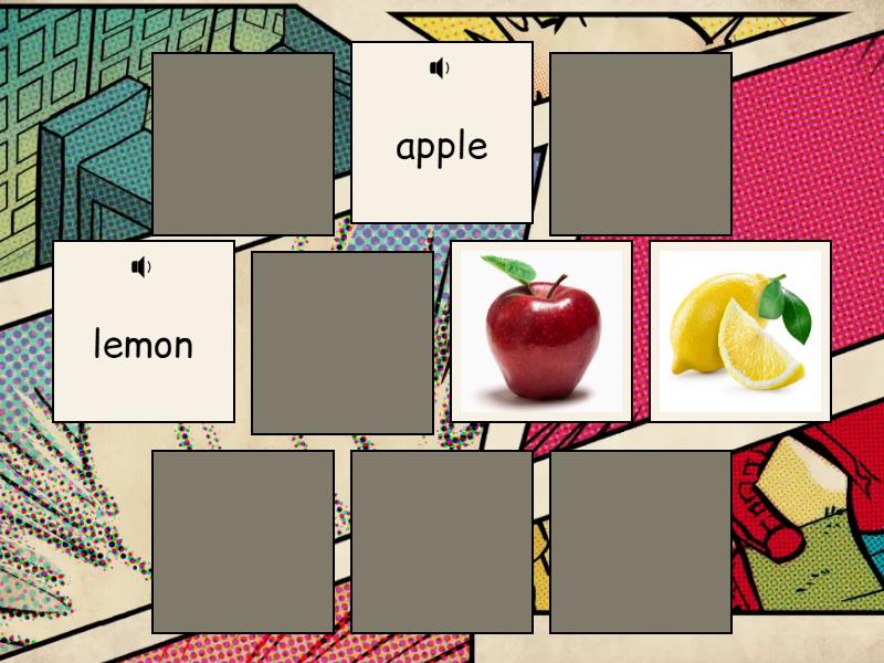 TTS_Unit 8: Foods - Matching pairs