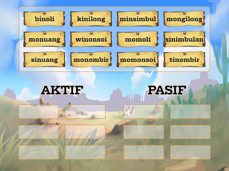 BOROS MAAN TRANSITIF AKTIF & PASIF - Group sort