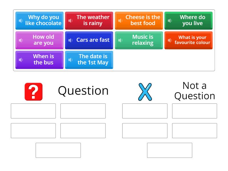 Question or not - Group sort