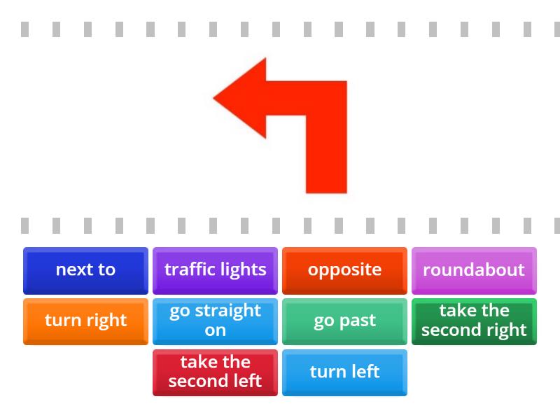 A2+ Vocabulary: Giving Directions - Find the match