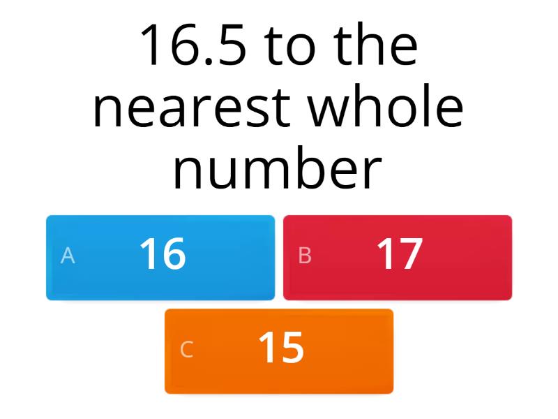 Rounding to the nearest whole number, nearest 10, nearest 100 - Quiz
