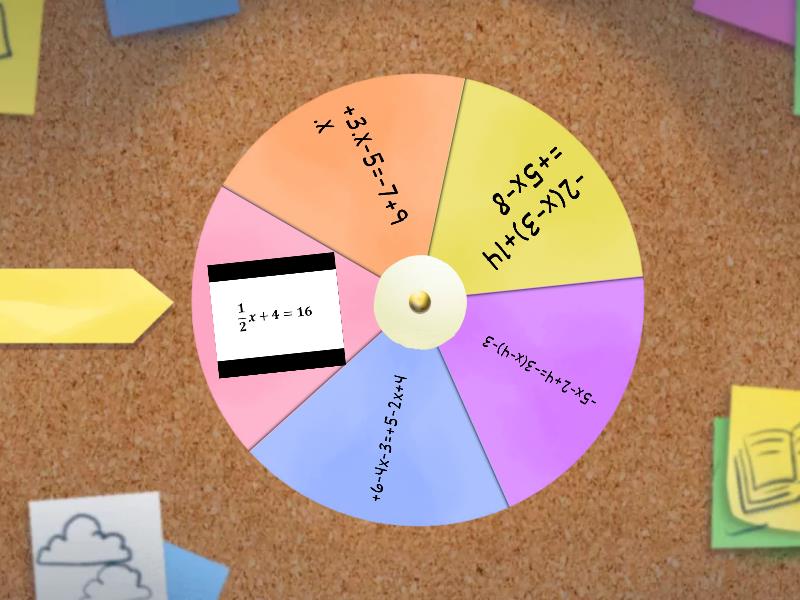 Ecuacion con ruleta.Abi.Fran - Spin the wheel