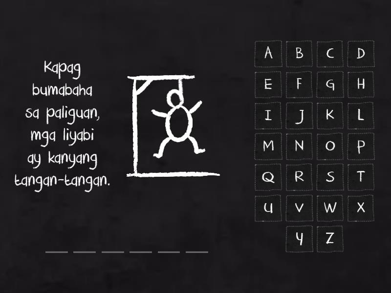 BUGTONG - Hangman