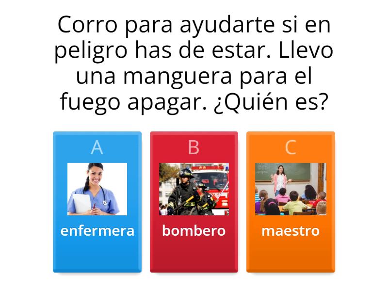 Adivinanzas de profesiones - Quiz
