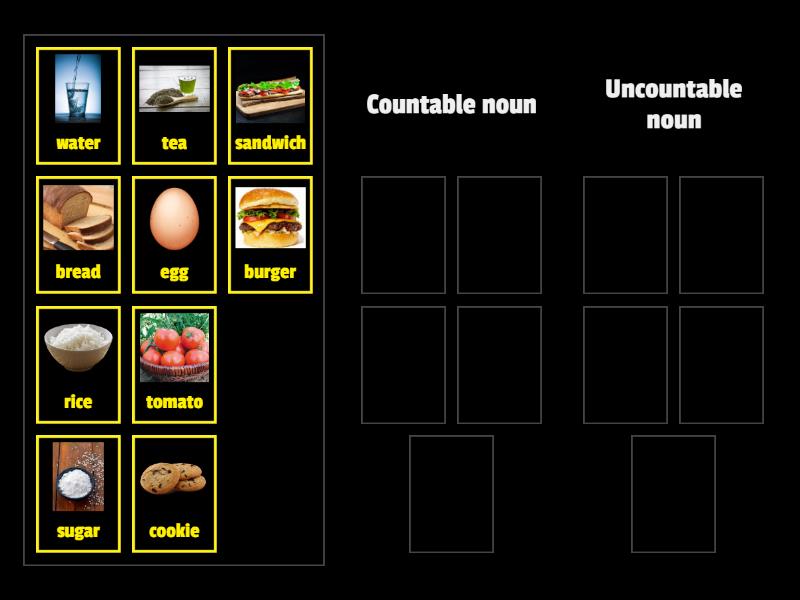 Countable noun&Uncountable noun - Group sort