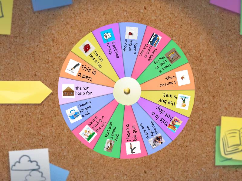 Sentences 2 - Spin the wheel