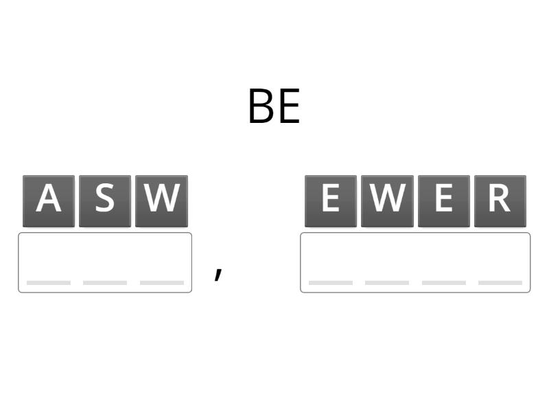 PAST SIMPLE VERBS - Anagrama