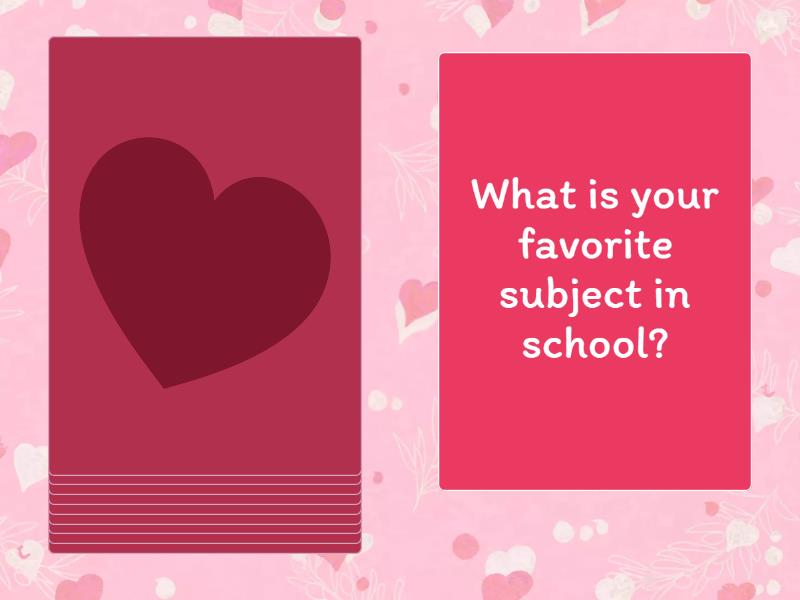 Speaking - Random cards