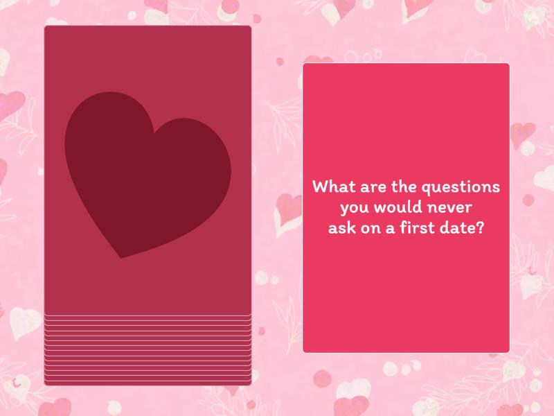 Best & Worst first dates - Speaking cards